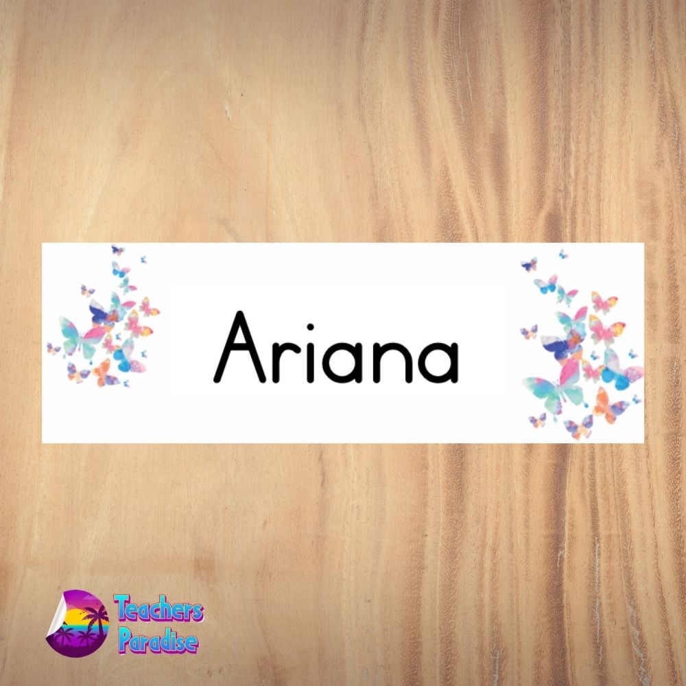 Butterfly Name Plate Design 1 - Teachers Trove