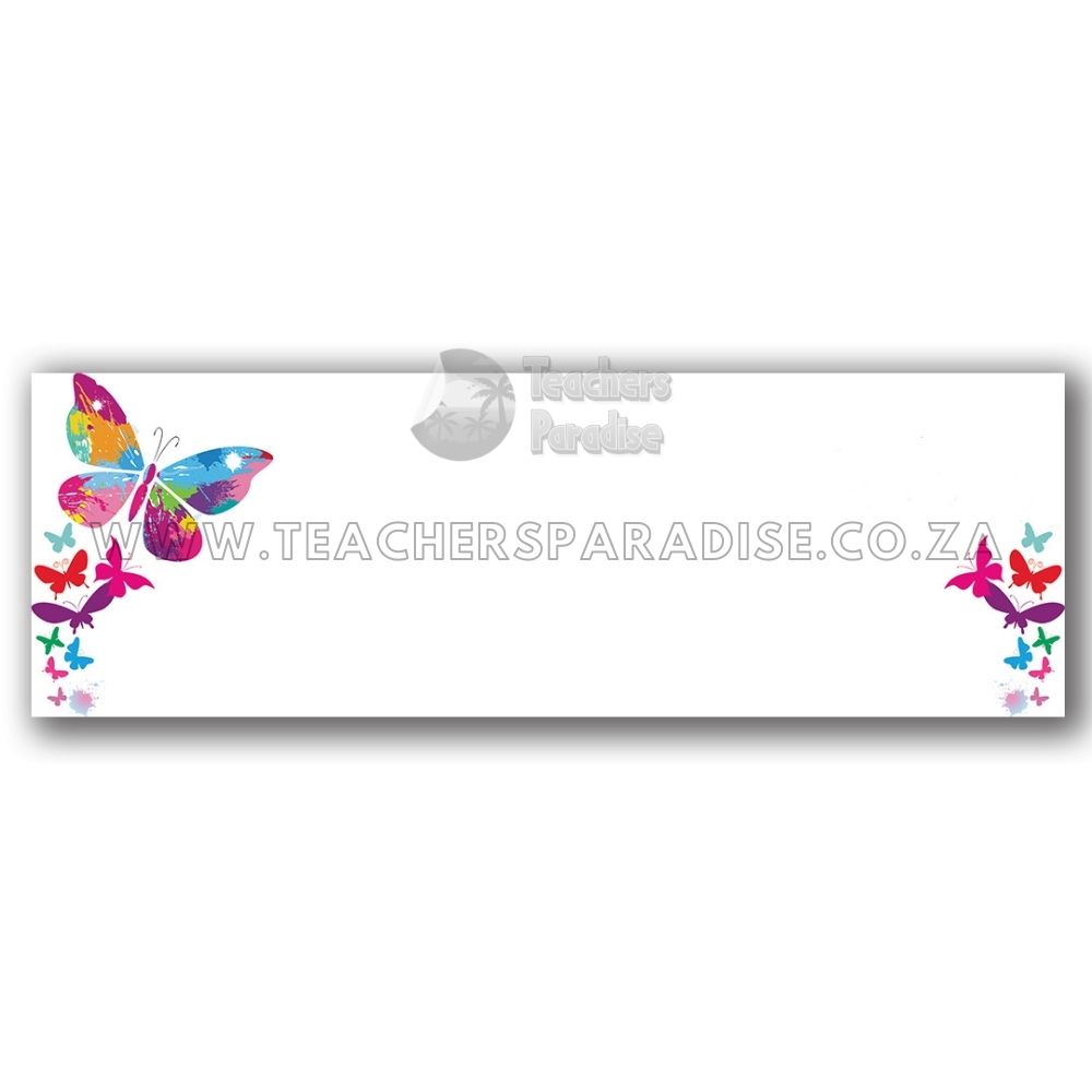 Butterfly Name Plate Design 4 - Teachers Trove