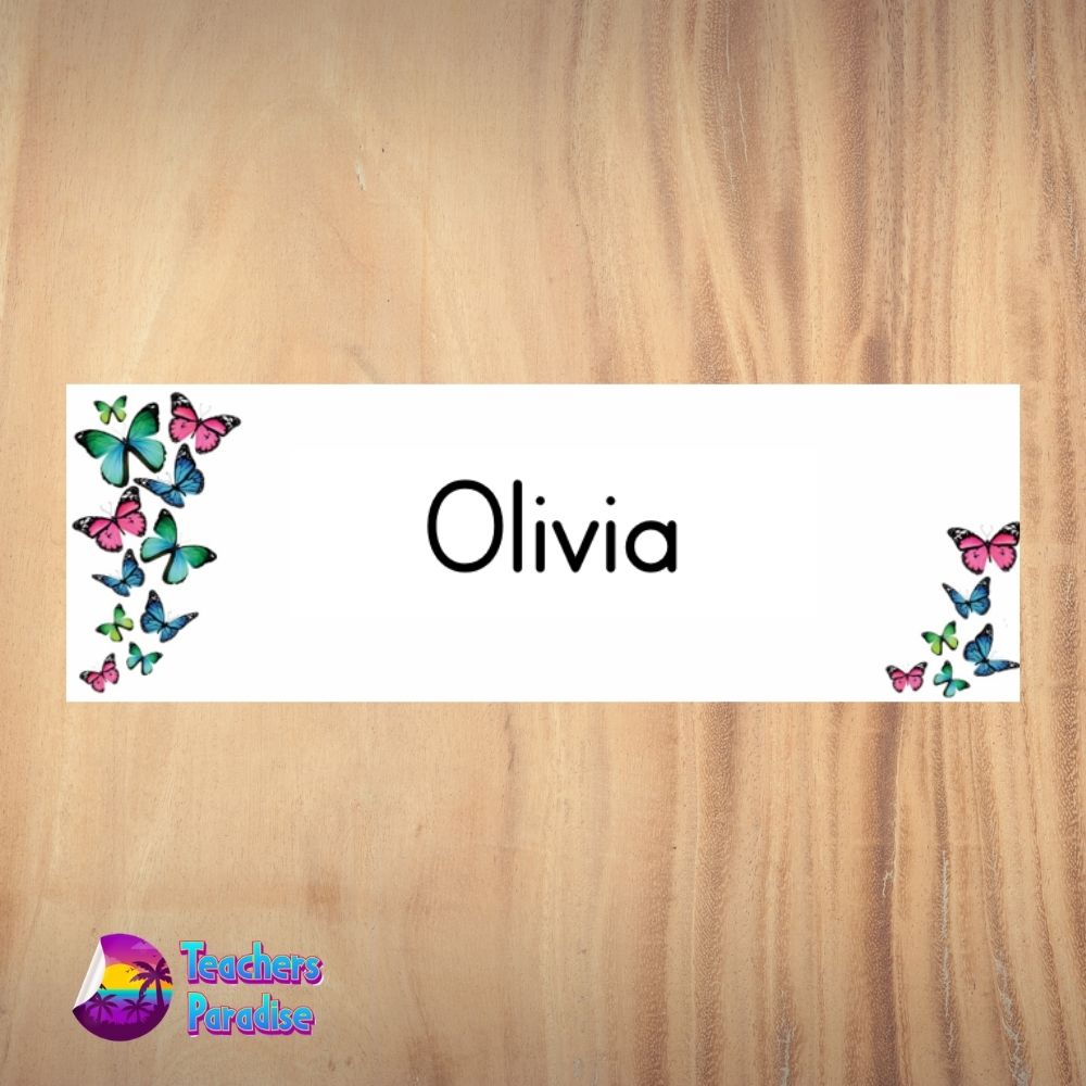 Butterfly Name Plate Design 6 - Teachers Trove
