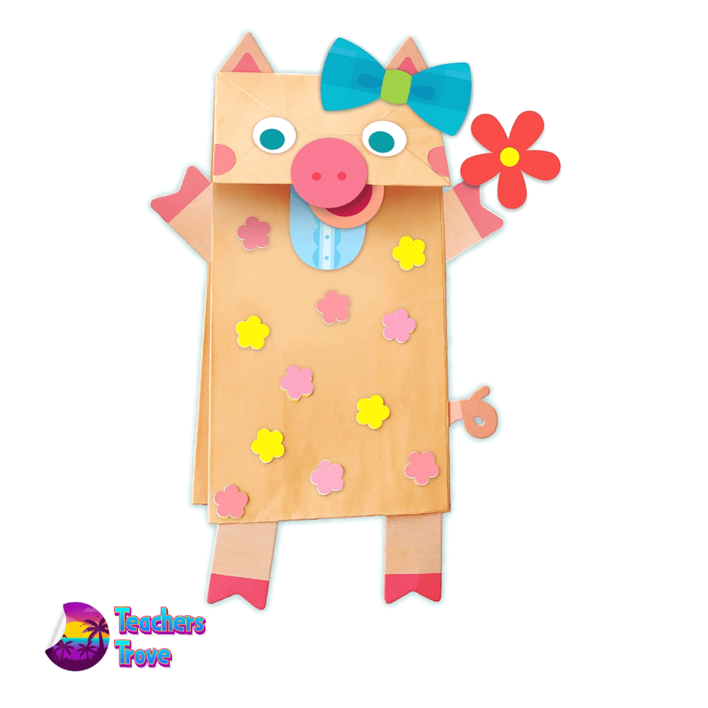 Animal paper bag puppets - Teachers Trove