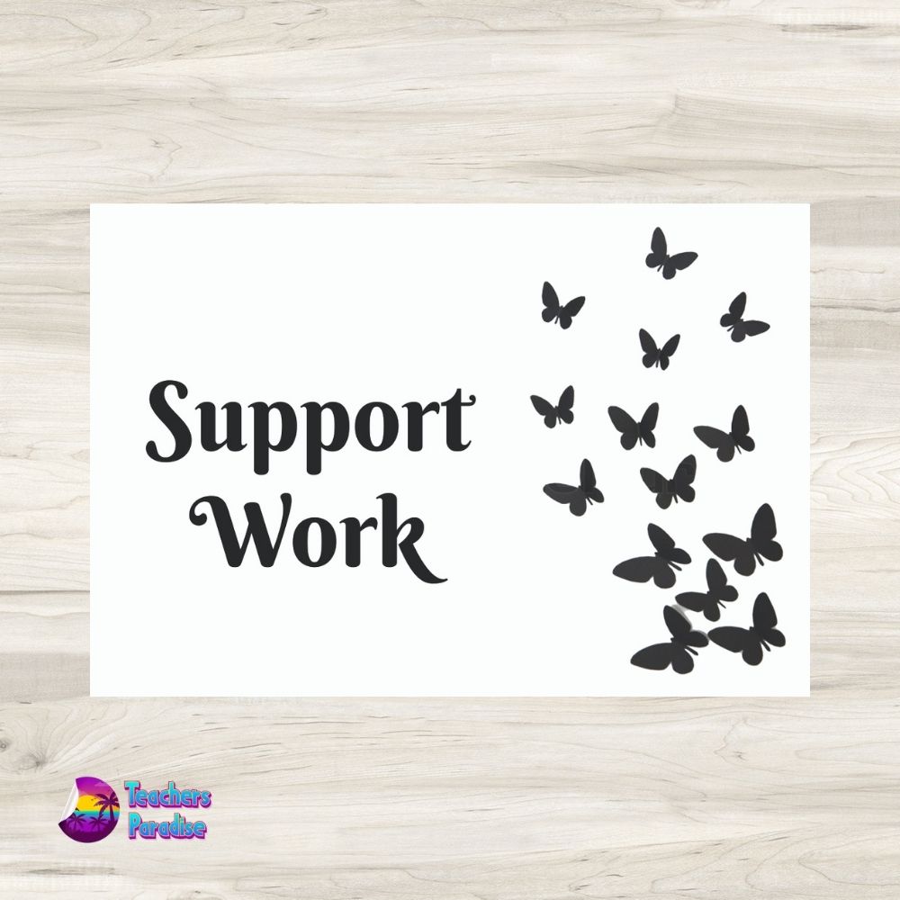 Butterfly Design 5 - Admin Labels - Teachers Trove