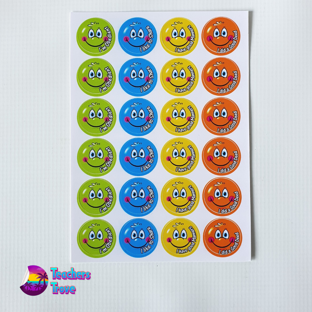 Manners Stickers Pack - Teachers Trove